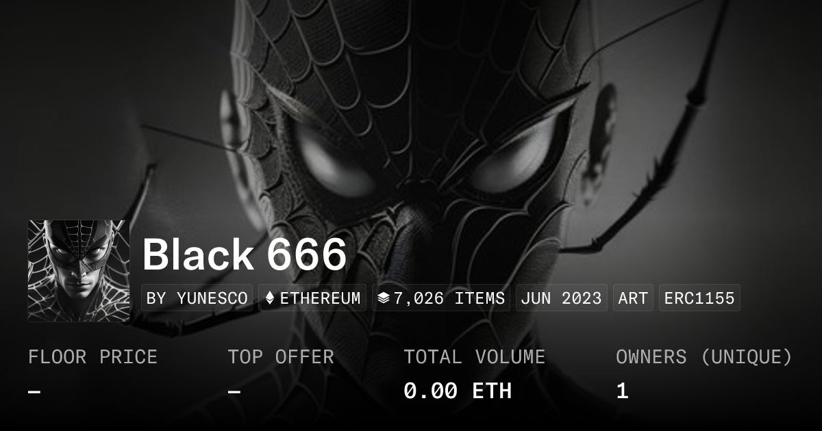 Black 666 - Collection | OpenSea