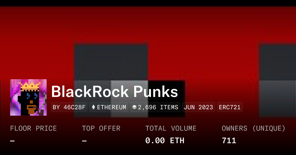BlackRock Punks - Collection | OpenSea