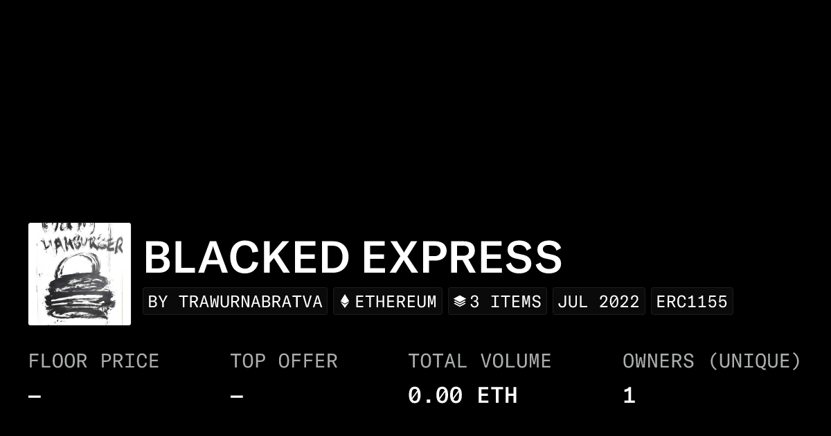 BLACKED EXPRESS - Collection | OpenSea