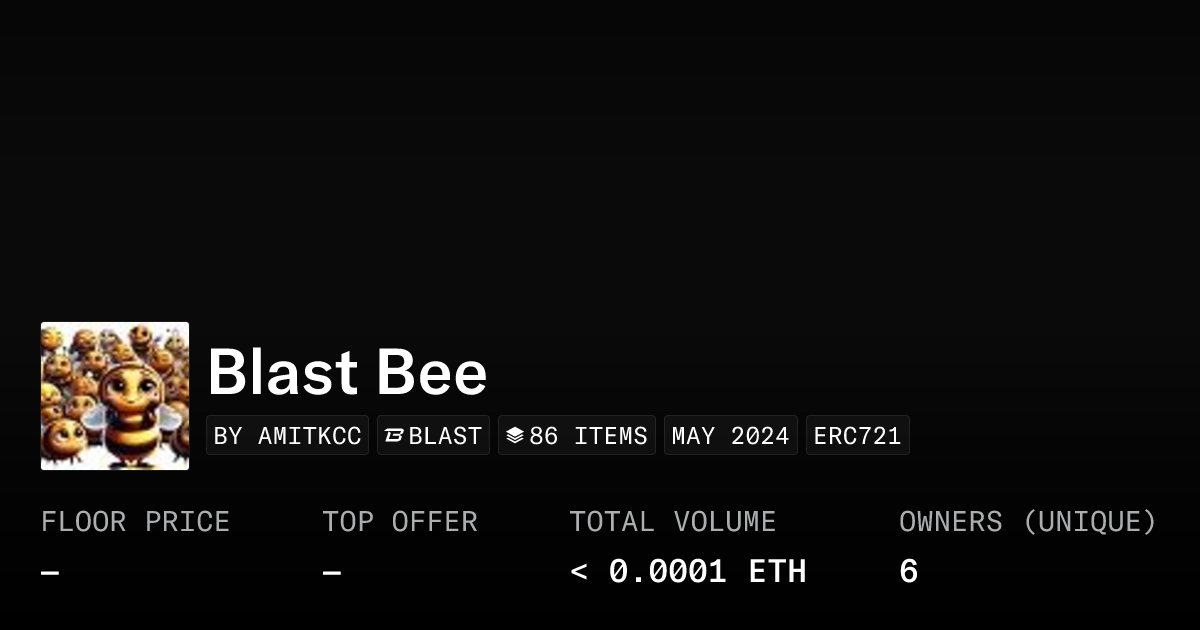 Blast Bee - Collection | OpenSea