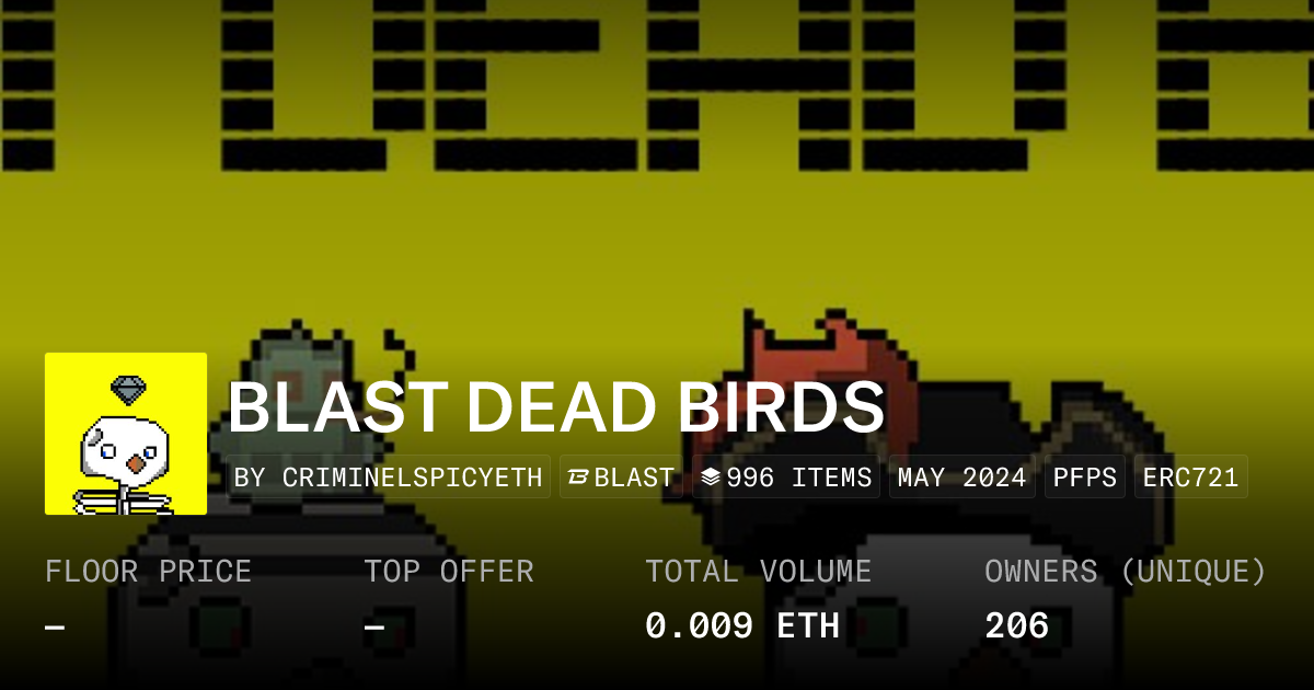 BLAST DEAD BIRDS - Collection | OpenSea