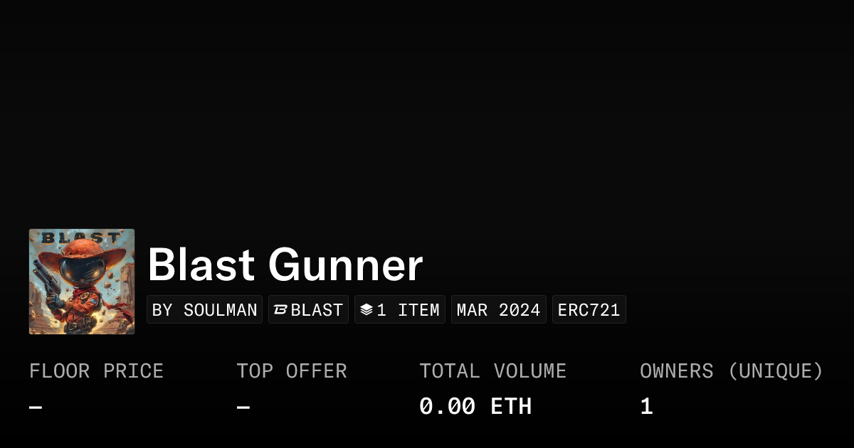 Blast Gunner - Collection | OpenSea