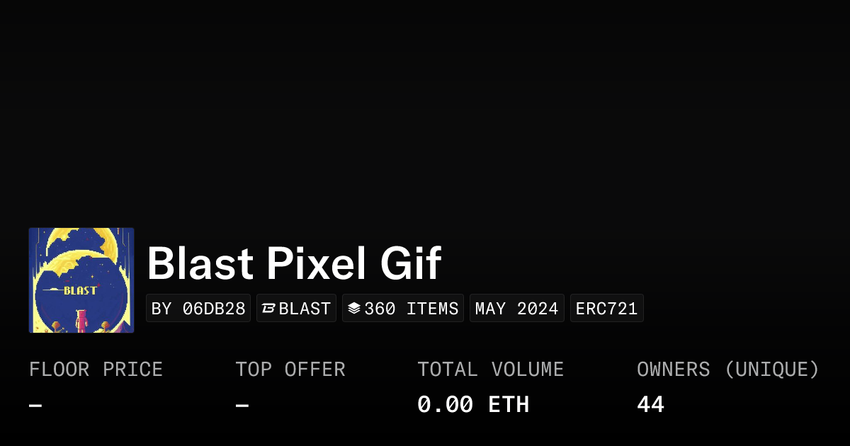 Blast Pixel Gif - Collection | OpenSea