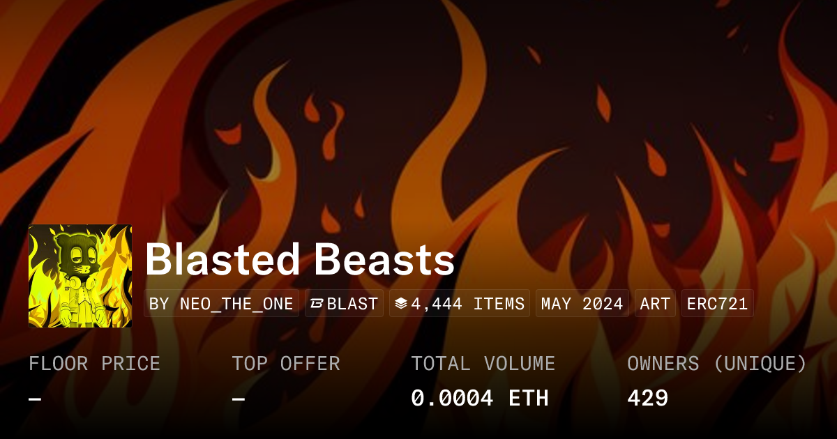 Blasted Beasts - Collection | OpenSea