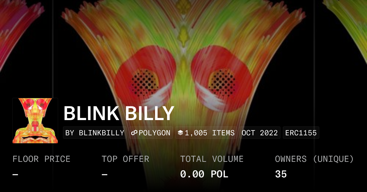 BLINK BILLY - Collection | OpenSea