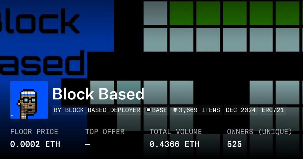 Block Based 0.0004 ETH - Collection | OpenSea