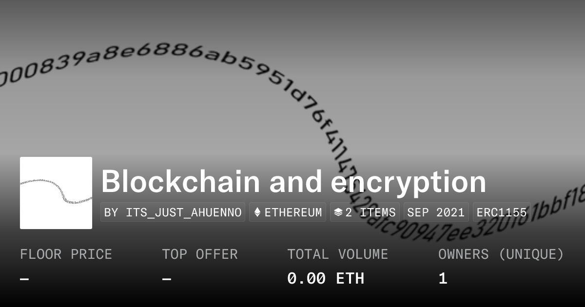 Blockchain and encryption - Collection | OpenSea