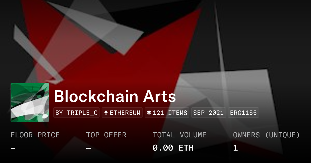 Blockchain Arts - Collection | OpenSea