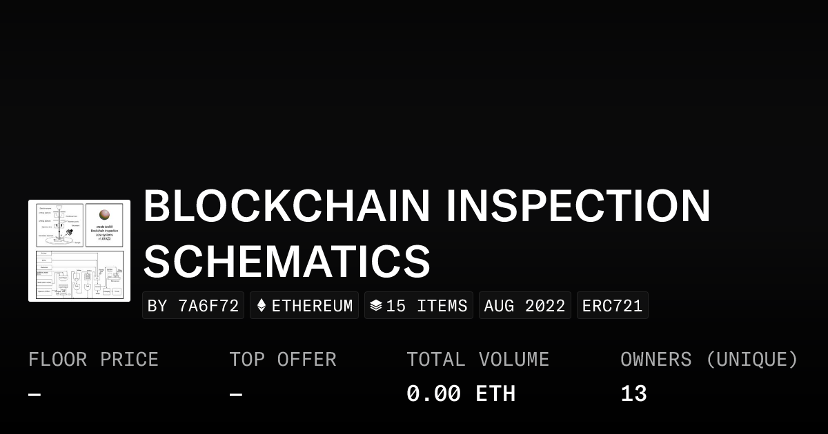 BLOCKCHAIN INSPECTION SCHEMATICS - Collection | OpenSea