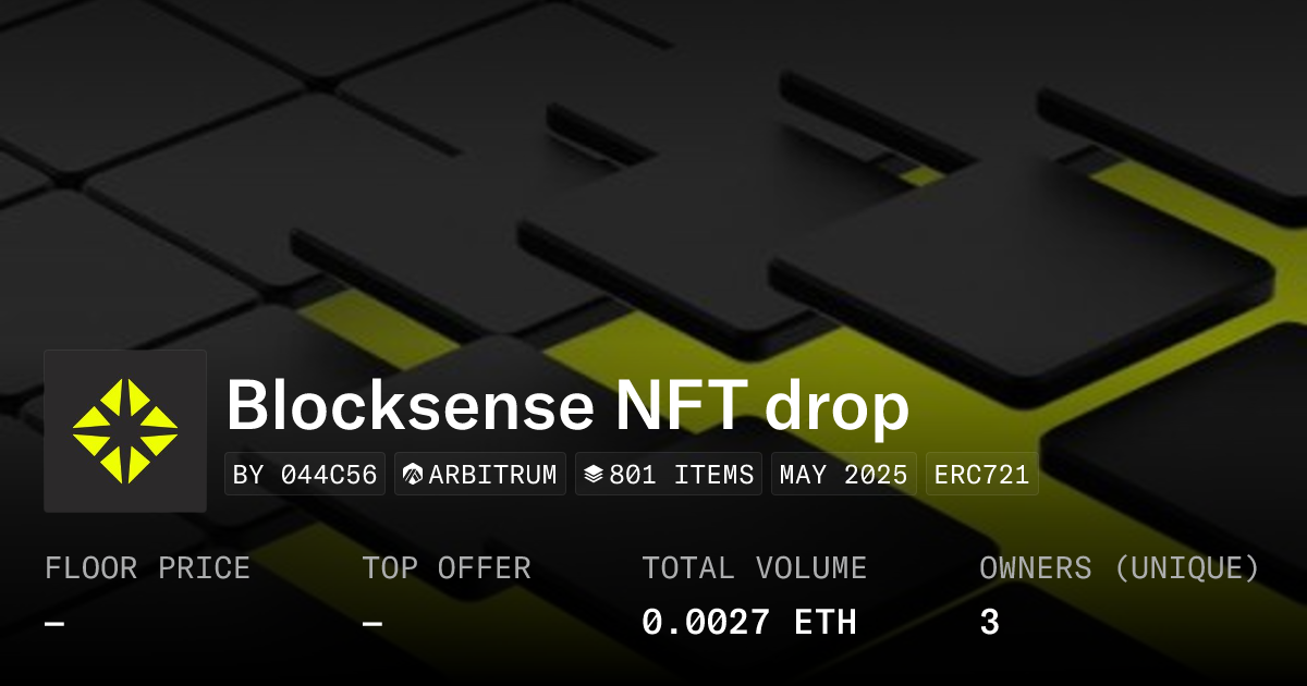 Blocksense NFT drop - Collection | OpenSea