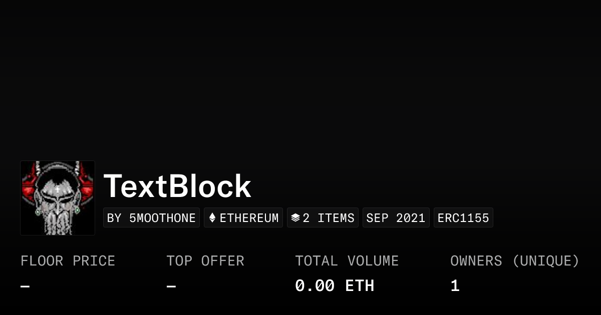 TextBlock - Collection | OpenSea