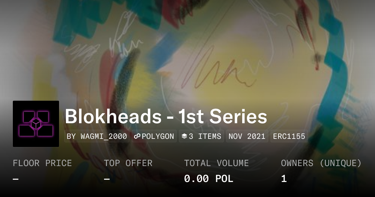 Blokheads - 1st Series - Collection | OpenSea