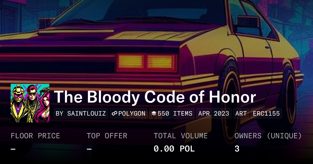 The Bloody Code of Honor - Collection | OpenSea