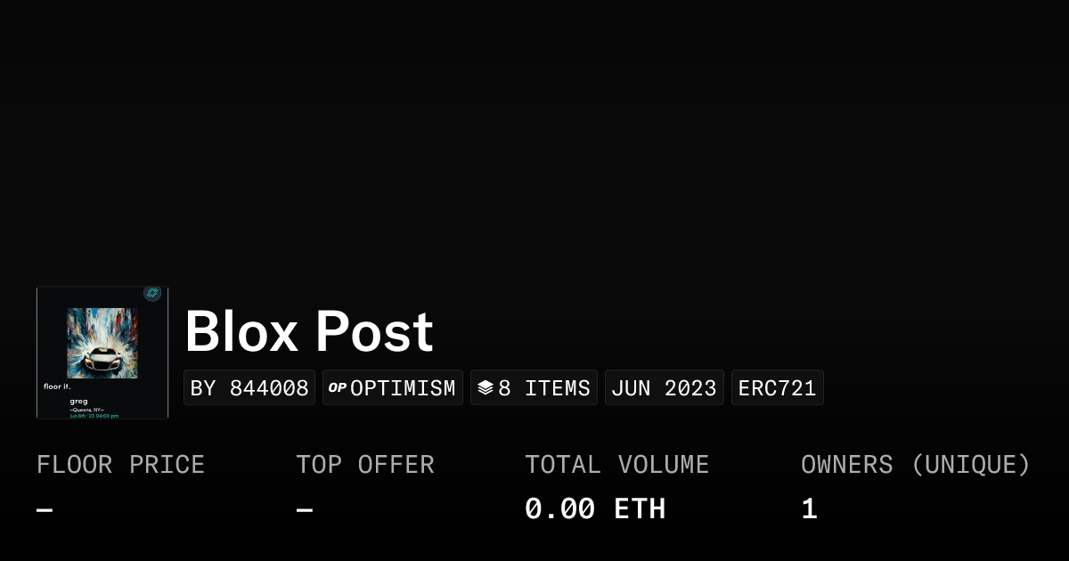 Blox Post - Collection | OpenSea