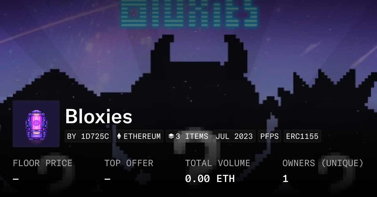 Bloxies - Collection | OpenSea
