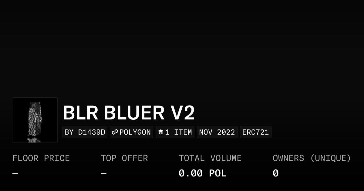 BLR BLUER V2 - Collection | OpenSea