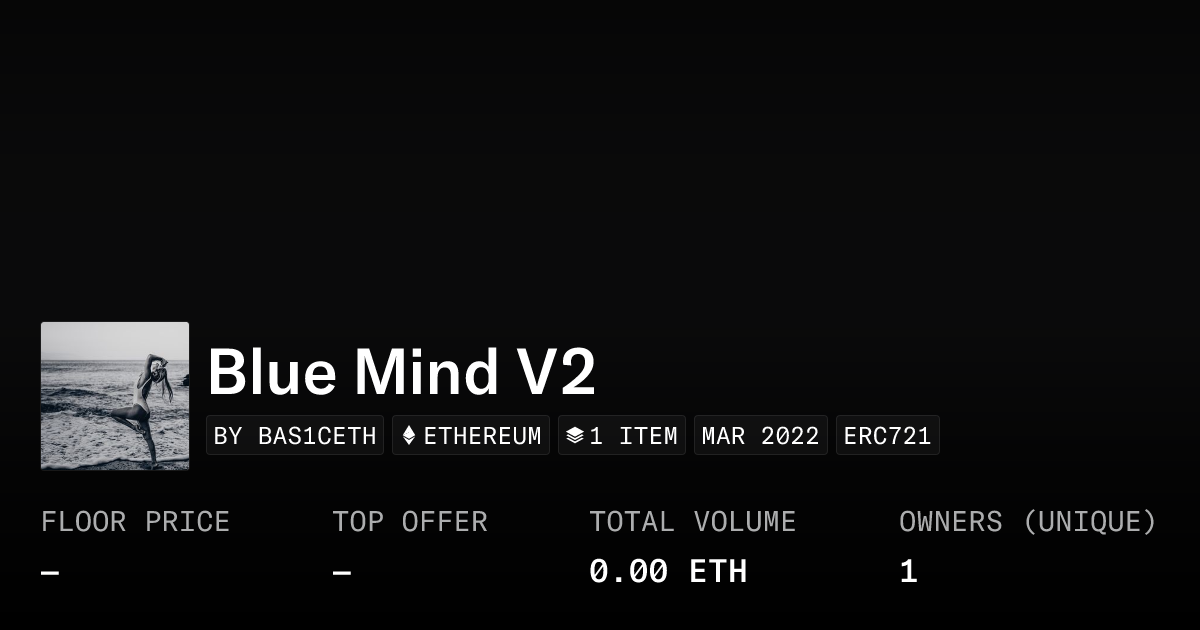 Blue Mind V2 - Collection | OpenSea
