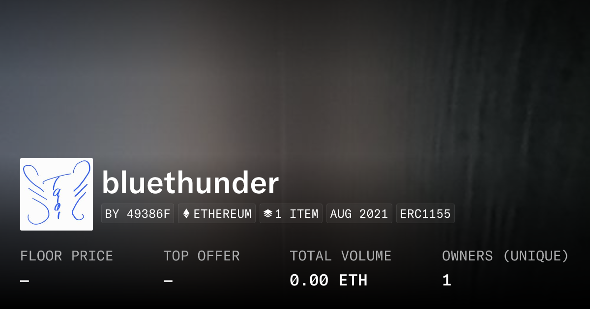 bluethunder - Collection | OpenSea