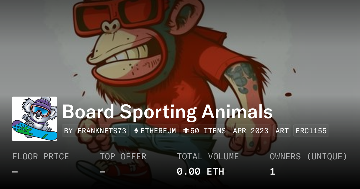 Board Sporting Animals - Collection | OpenSea