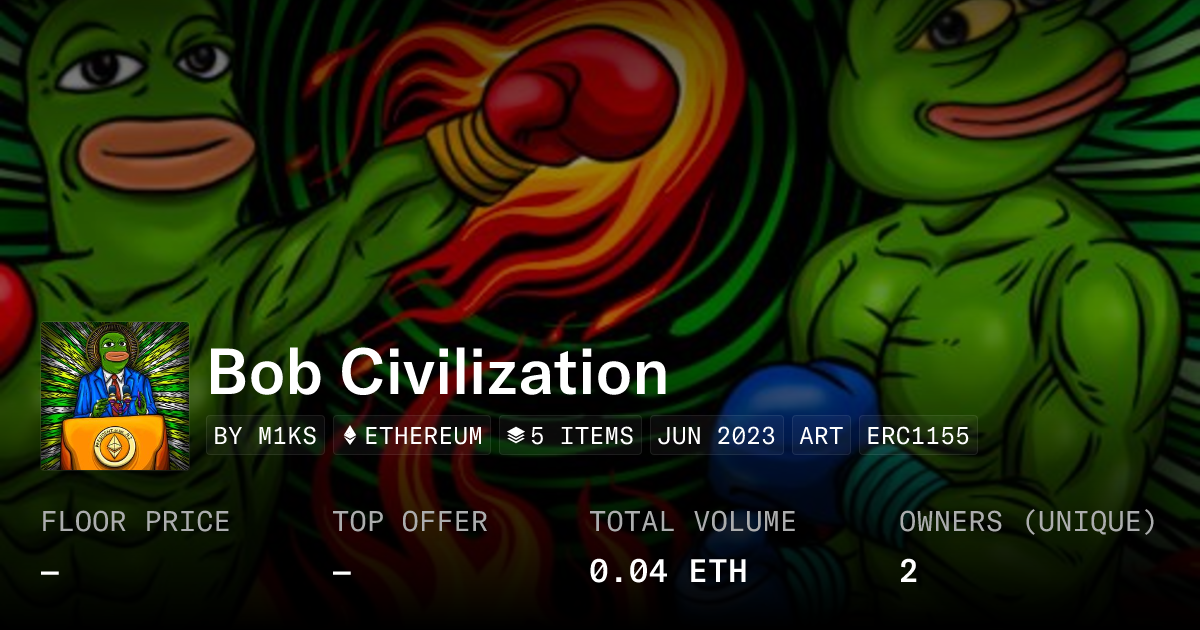 Bob Civilization - Collection | OpenSea