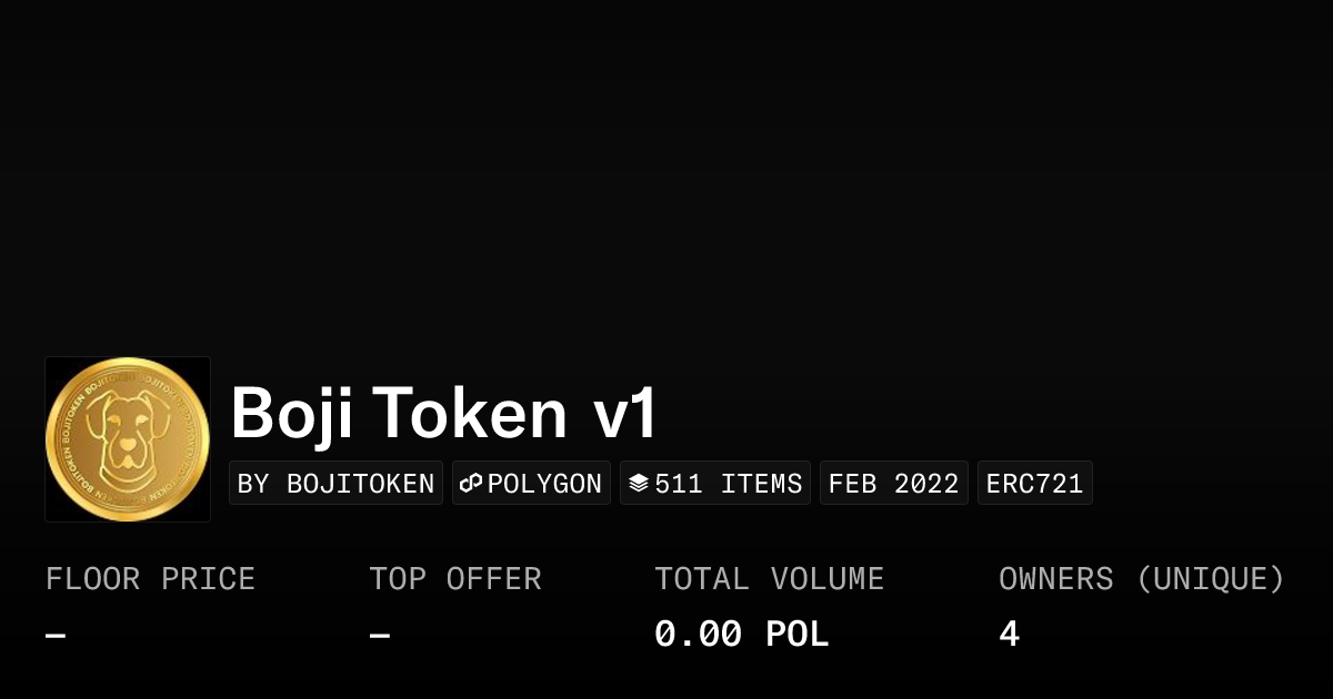Boji Token v1 - Collection | OpenSea