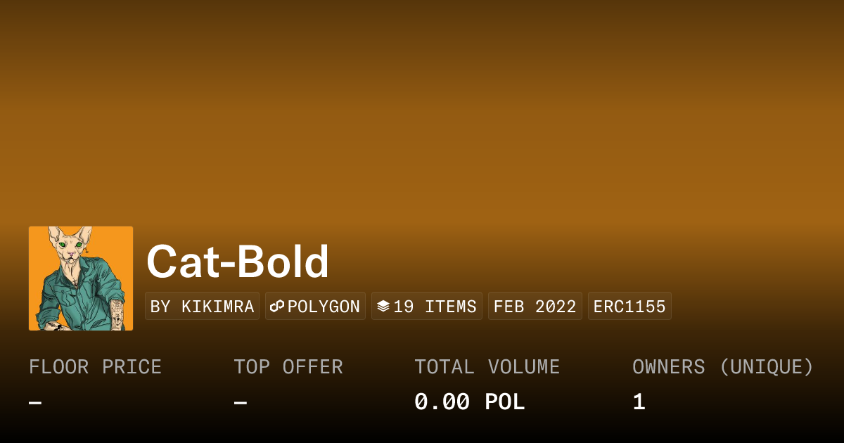 Cat-Bold - Collection | OpenSea