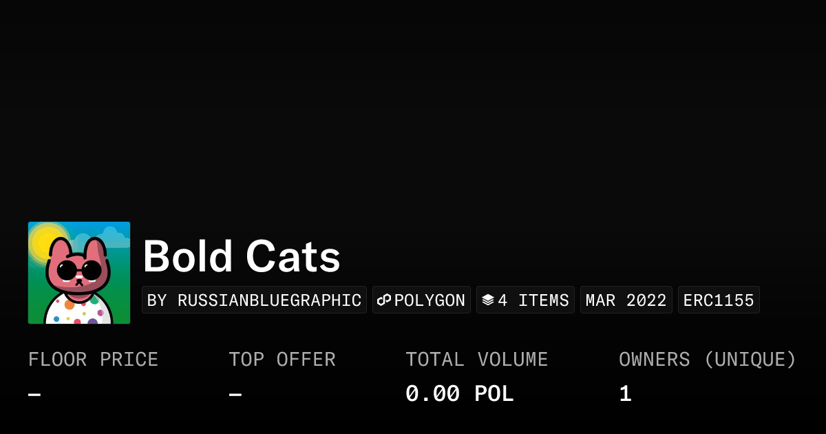 Bold Cats - Collection | OpenSea