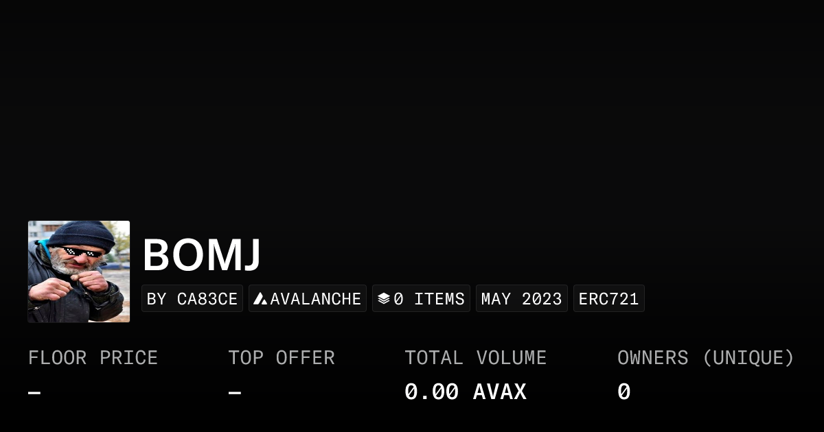 BOMJ - Collection | OpenSea