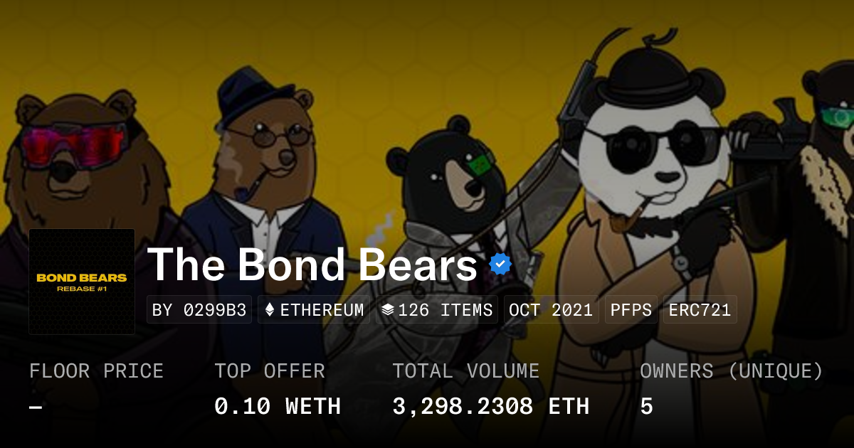 The Bond Bears - Collection | OpenSea