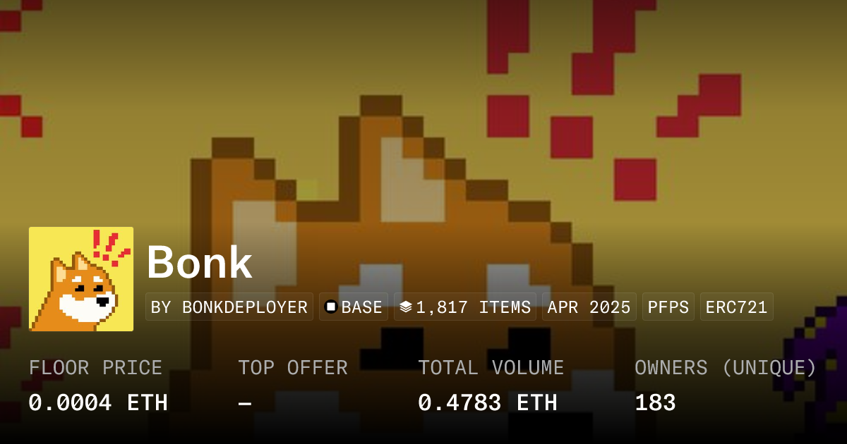Bonk - Collection | OpenSea