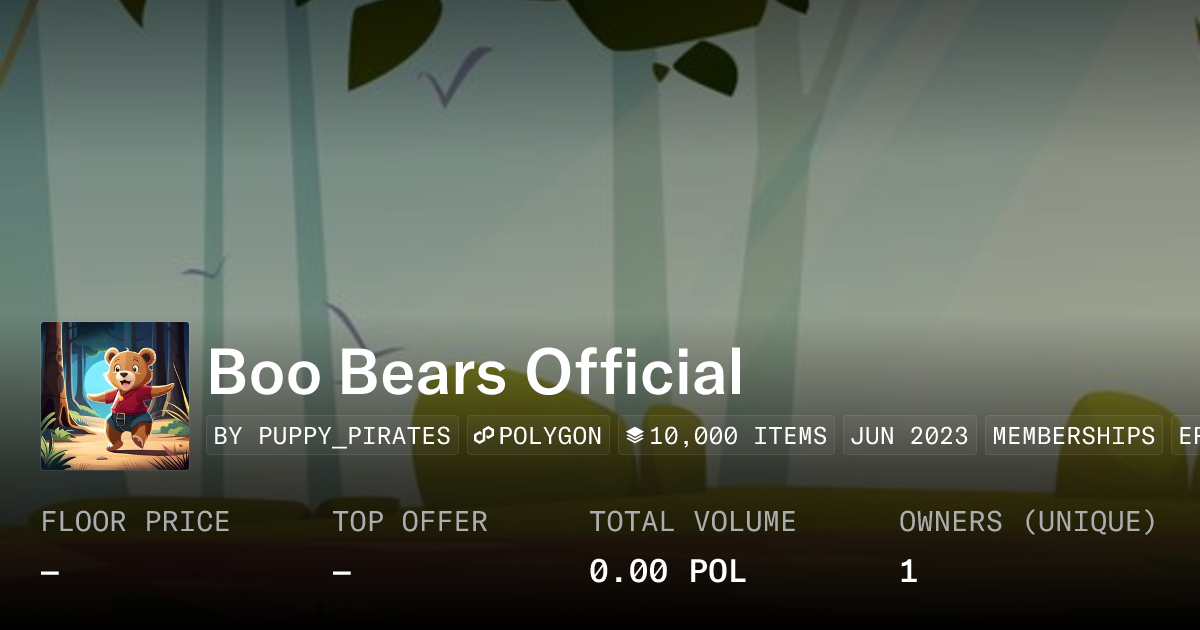 Boo Bears Official - Collection | OpenSea