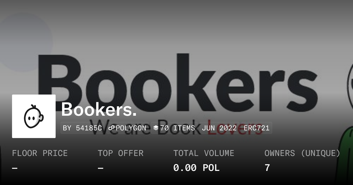 Bookers. - Collection | OpenSea