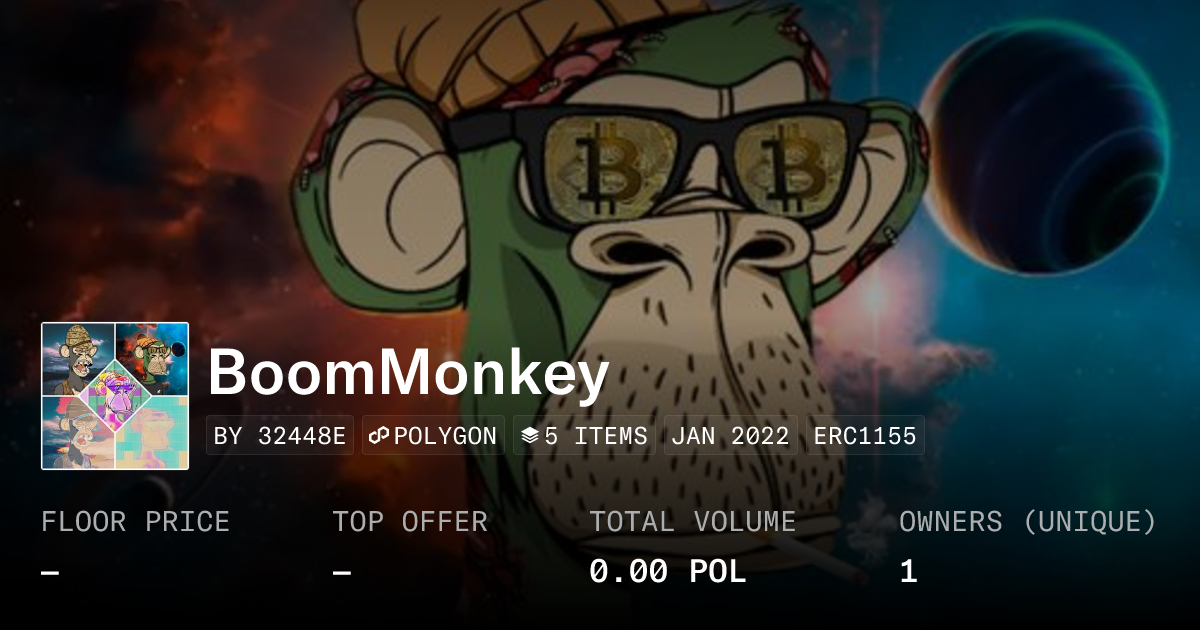 BoomMonkey - Collection | OpenSea