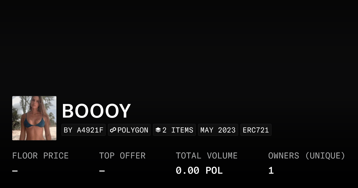 BOOOY - Collection | OpenSea