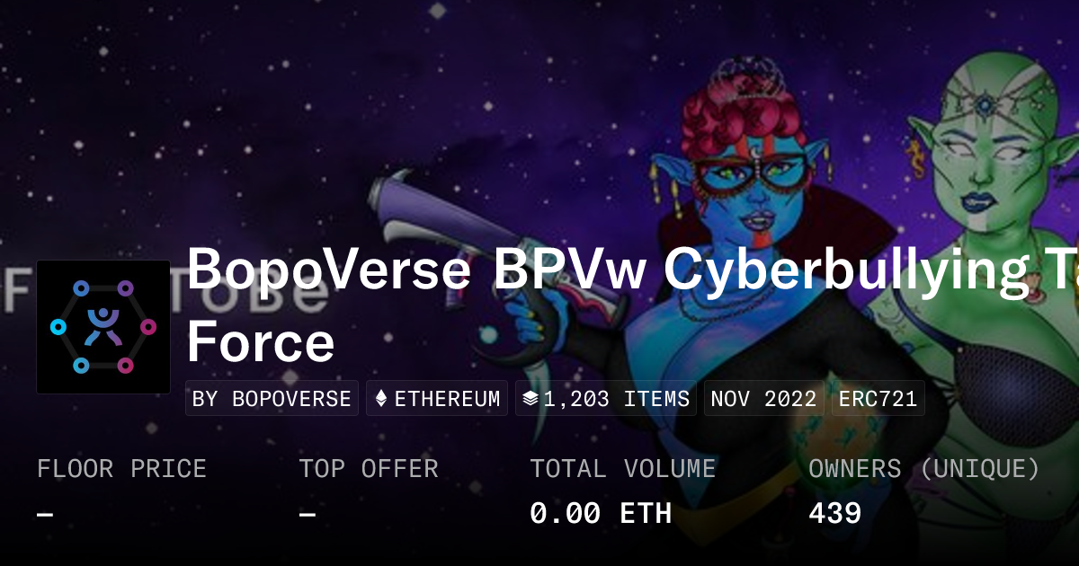 BopoVerse BPVw Cyberbullying Task Force - Collection | OpenSea