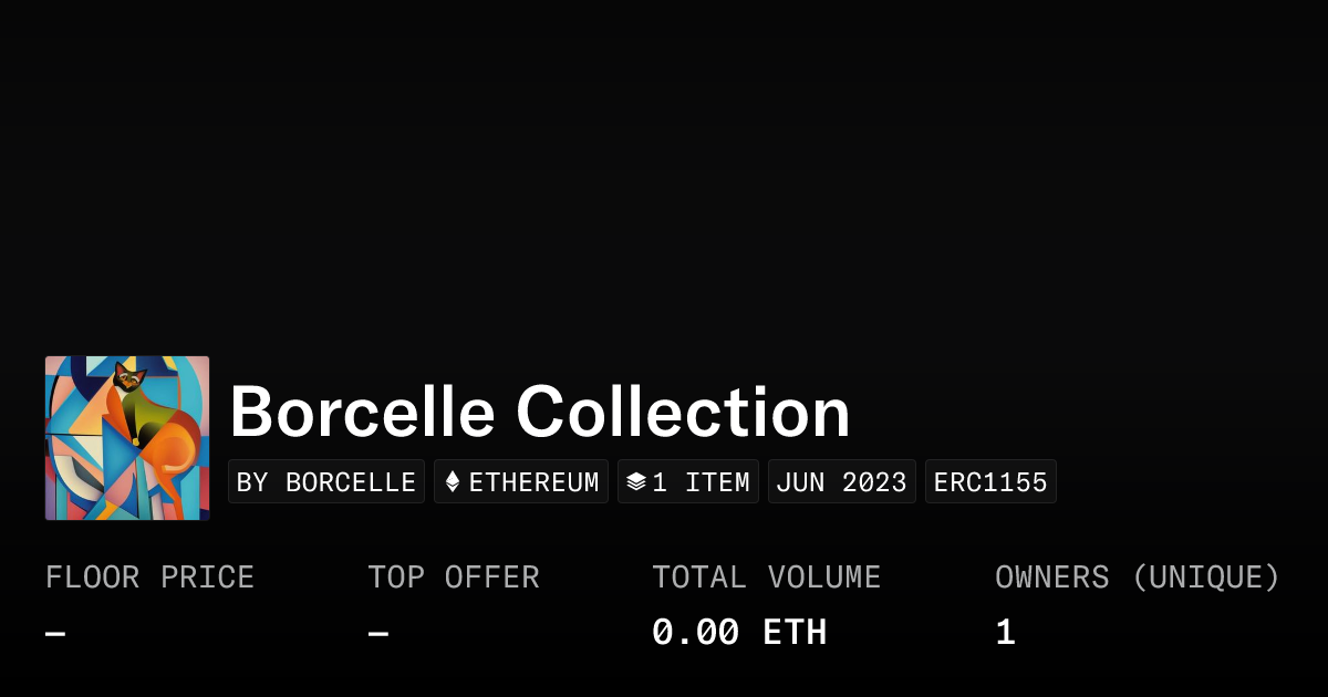 Borcelle Collection - Collection | OpenSea
