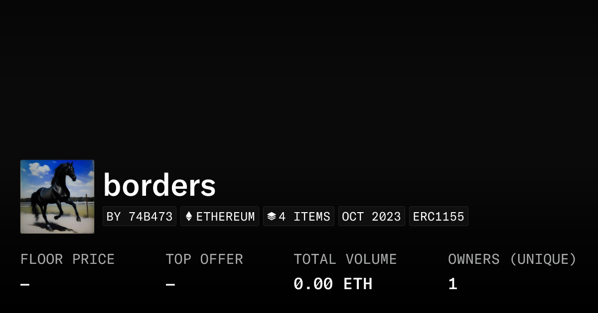 borders - Collection | OpenSea