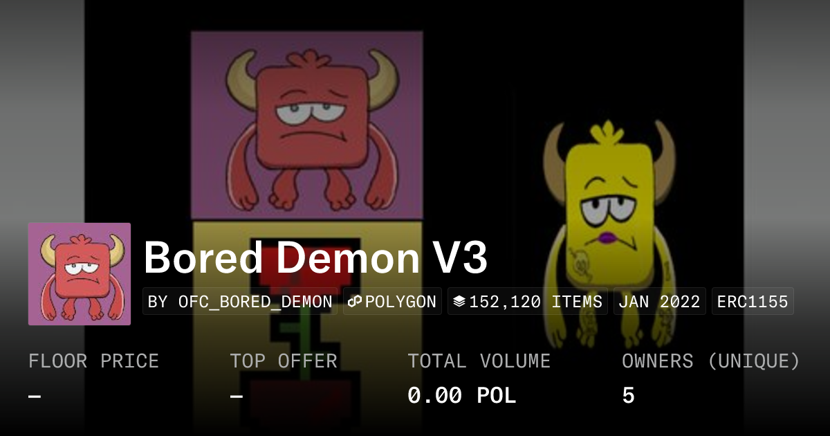 Bored Demon V3 - Collection | OpenSea