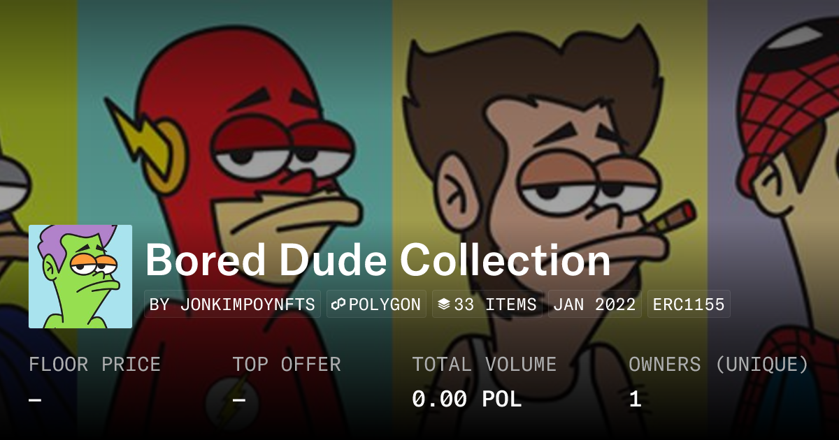Bored Dude Collection - Collection | OpenSea