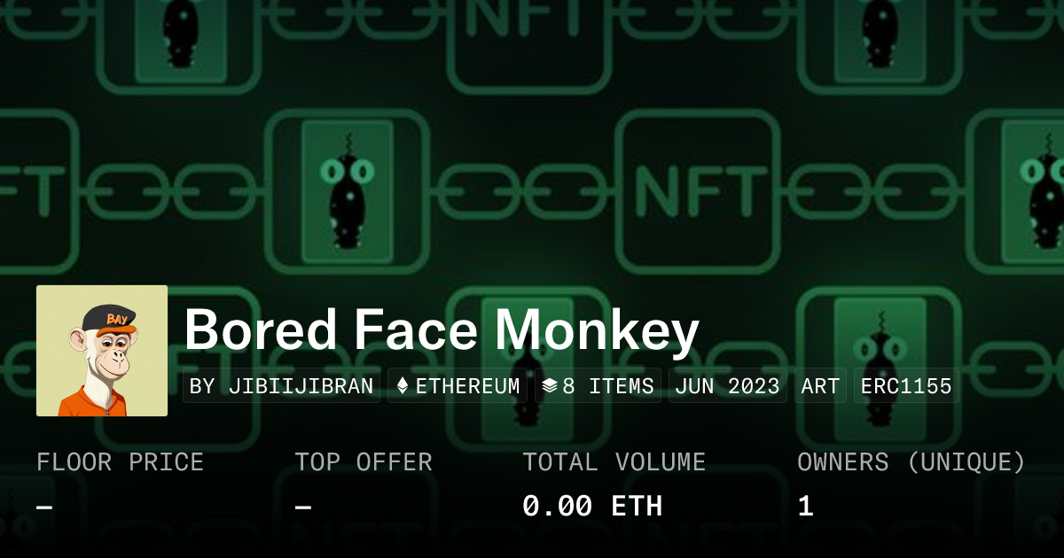 Bored Face Monkey - Collection | OpenSea