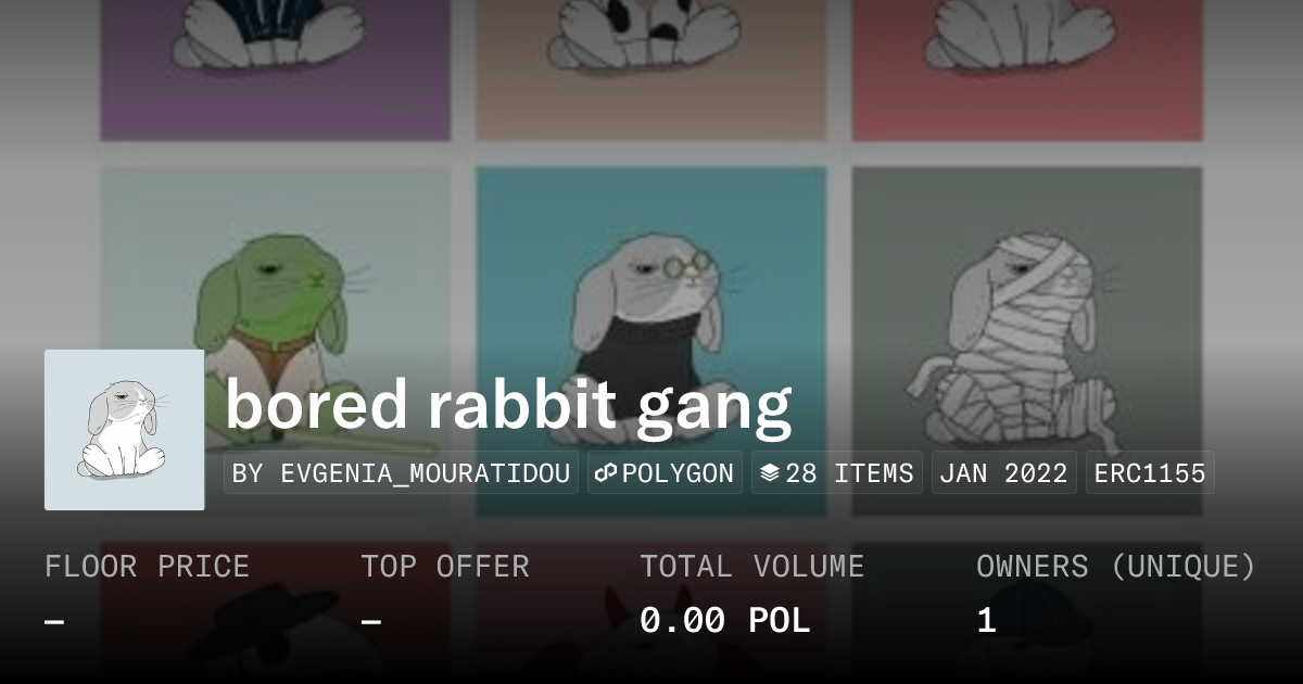bored rabbit gang - Collection | OpenSea
