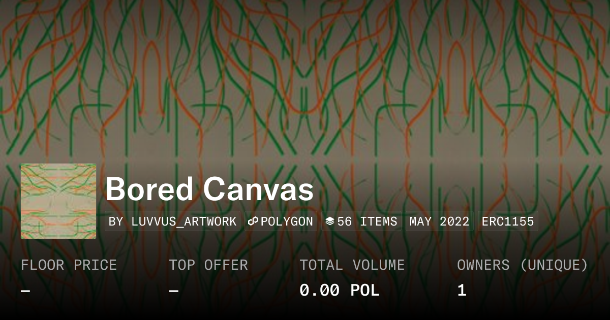 Bored Canvas - Collection | OpenSea