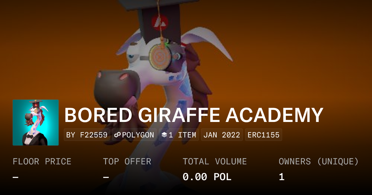 BORED GIRAFFE ACADEMY - Collection | OpenSea
