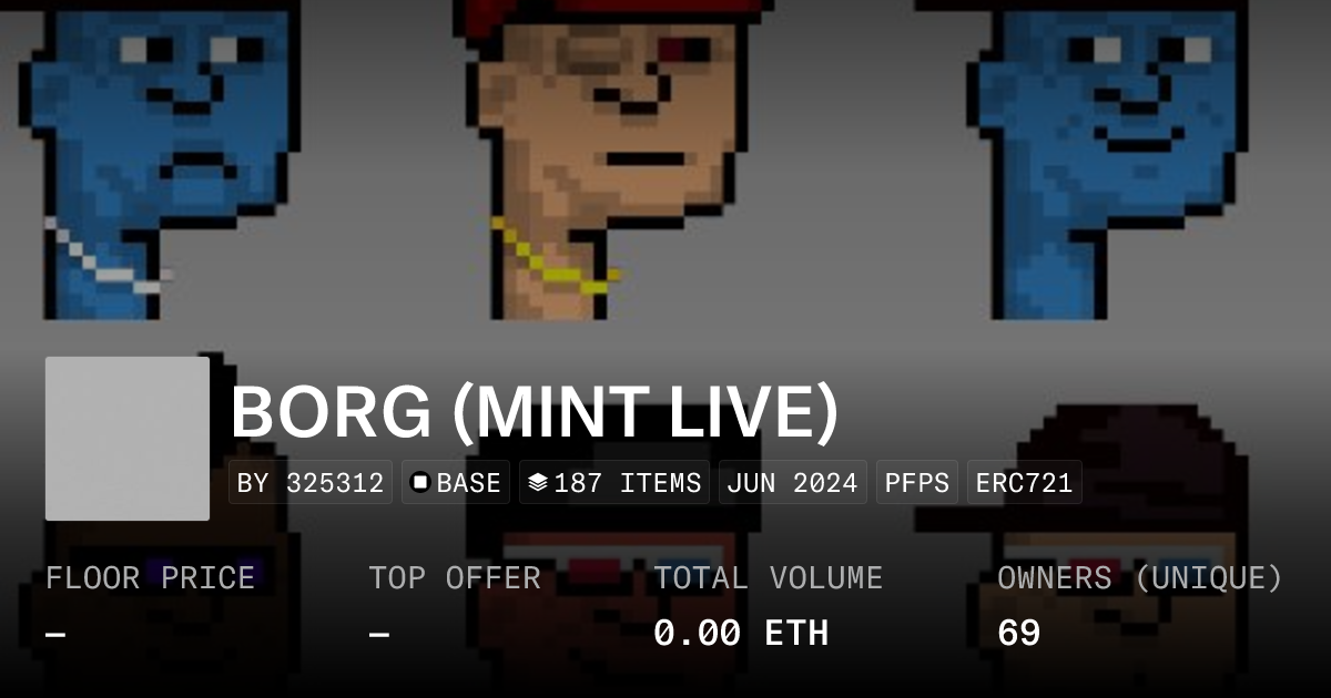 BORG (MINT LIVE) - Collection | OpenSea