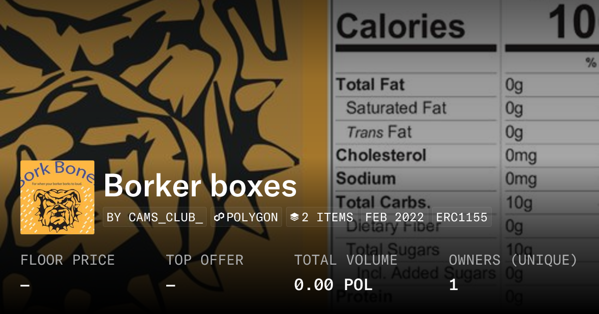 Borker boxes - Collection | OpenSea