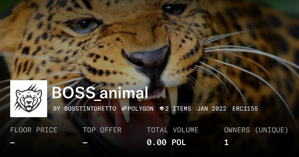 BOSS_animal - Collection | OpenSea