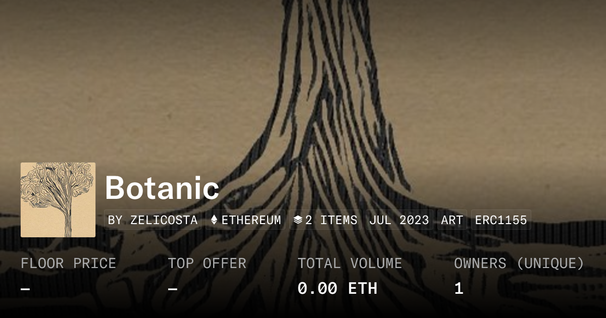Botanic - Collection | OpenSea