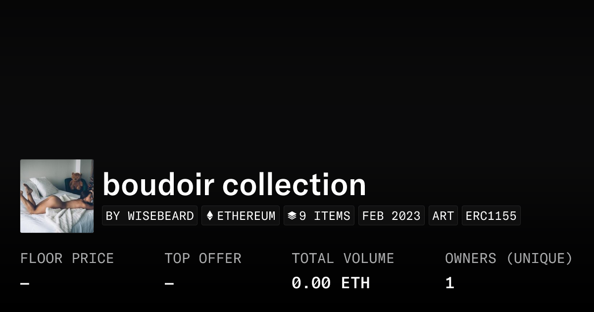 boudoir collection - Collection | OpenSea