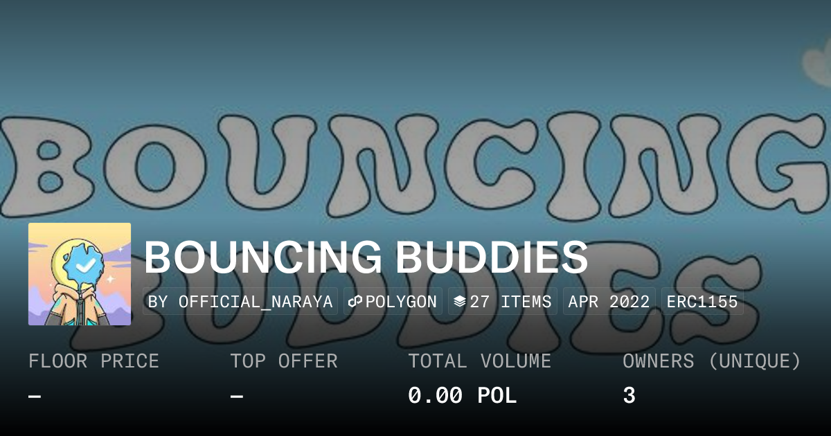 BOUNCING BUDDIES - Collection | OpenSea