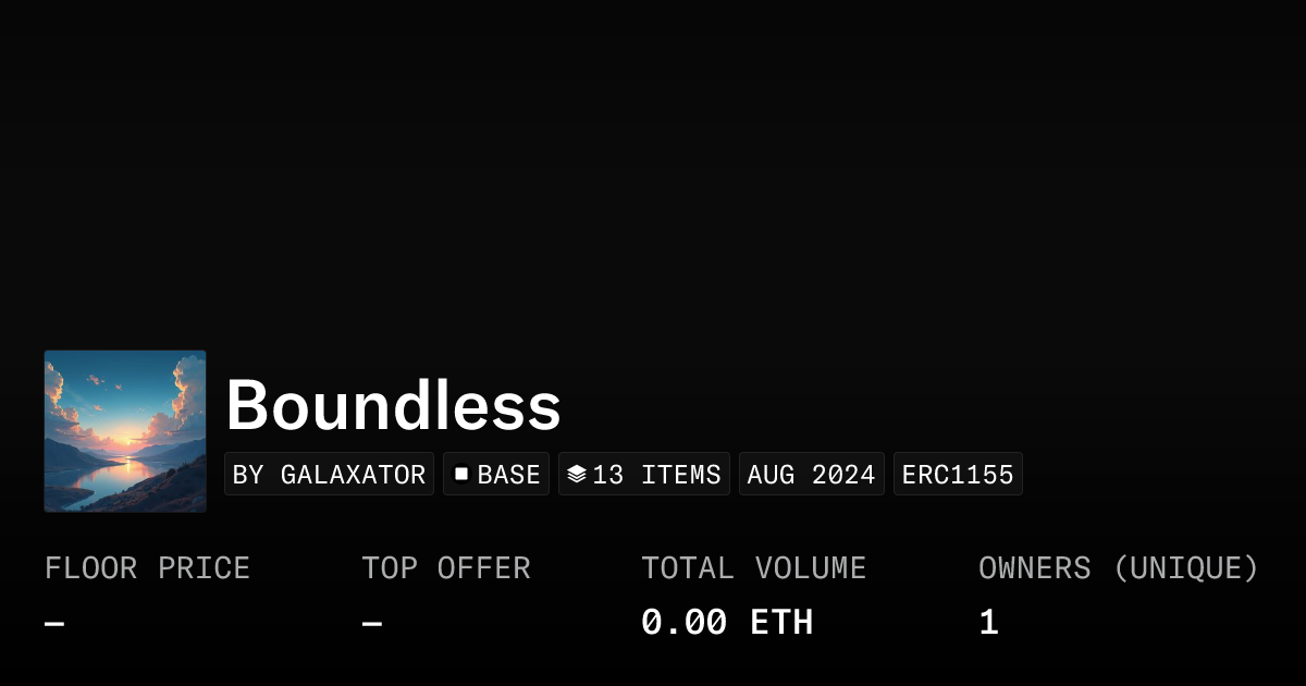 Boundless - Collection | OpenSea